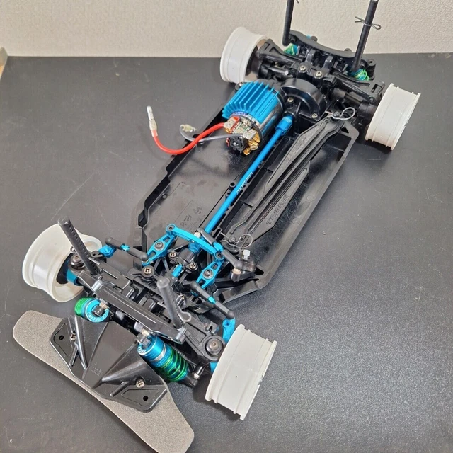 TAMIYA 1/10 TT02 racing car full bear many aluminum parts chassis radio ...