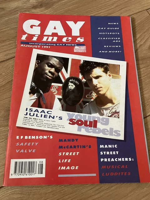 GAY TIMES MAGAZINE 1991. Young Soul rebels. Manic Street Preachers ...