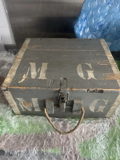 GERMAN WW2 MG Crate With Complete Ammo Boxes/rare £300.00 - PicClick UK
