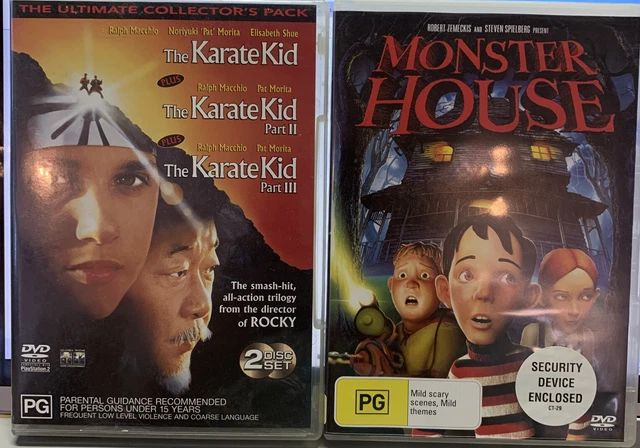 CHILDRENS DVDS KARATE Kid Part 1 2 3 Ultimate Collectors Pack Monster ...