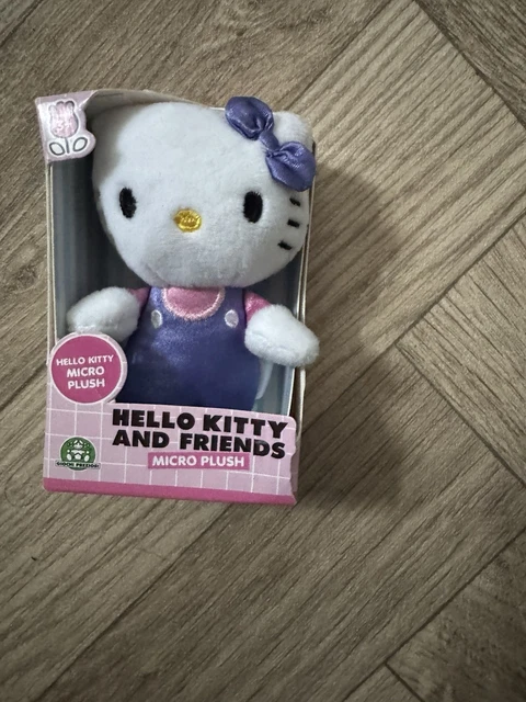 HELLO KITTY MICRO teenies mini tiny purple white plush toy new stocking ...