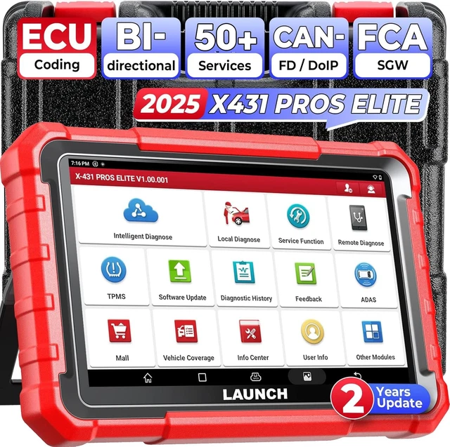 2025 LAUNCH X431 PRO ELITE V+ PRO5 Car OBD2 Scanner Diagnostic Tools ...
