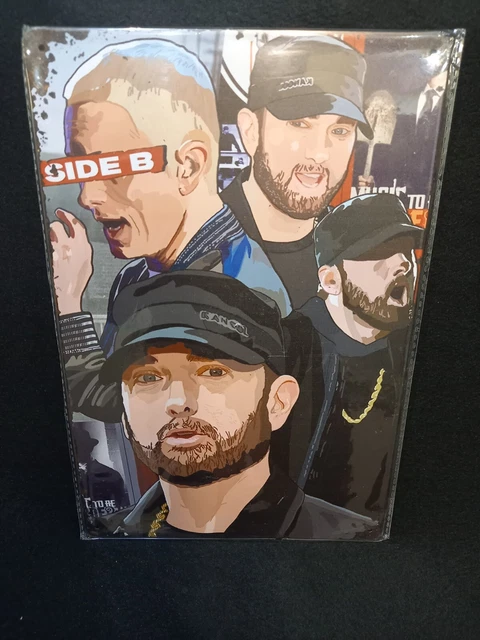 EMINEM SLIM SHADY UV Metal Plaque Poster Man Cave Rap Music Dr Dre ...