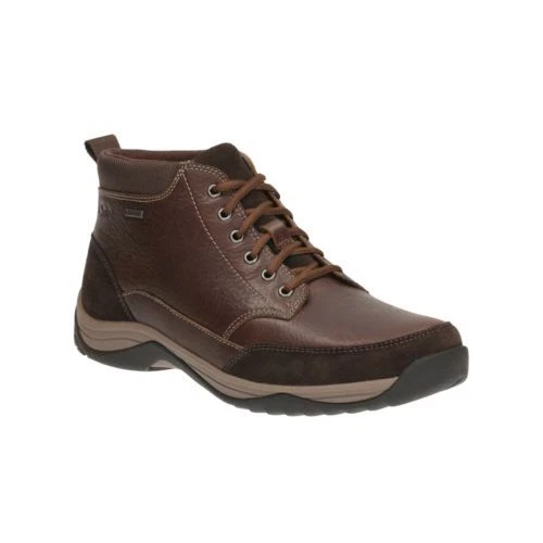 CLARKS MEN * Baystone Top WarmLining Gtx , Brown Lea Cushion Plus * UK ...