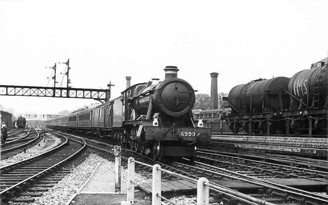 PHOTOGRAPH GWR 4052 Princess Beatrice Steam Locomotive Swindon Works ...