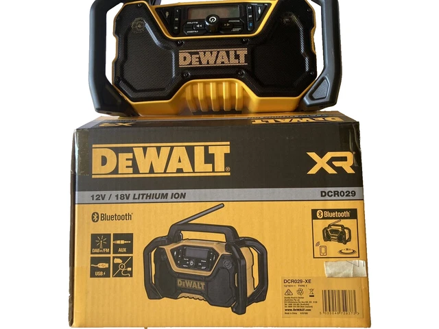 DEWALT XR JOBSITE Radio Bluetooth 12V/18V Dcr029-Xe Skin Only - Dcr029 ...