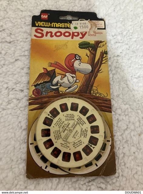 SNOOPY & LE Baron Rouge View Master Editiongaf 1958 Bb 544-123 -F Neuf ...