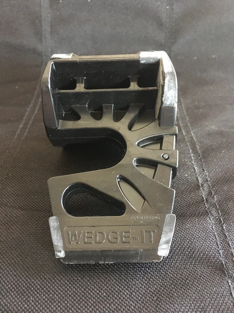 WEDGE-IT 3 IN 1 Ultimate Door Stop Heavy Duty Lexan Plastic Rubber Shim ...