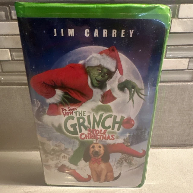 HOW THE GRINCH Stole Christmas VHS Jim Carrey (2001) Dr. Seuss Holiday ...