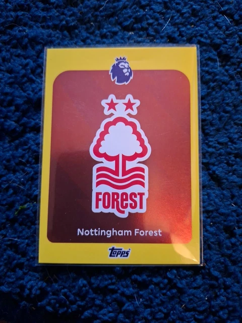 TOPPS 2026 PREMIER League Football Nottingham Forest Badge Yellow ...