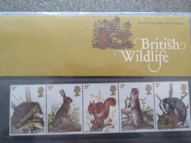 1977 BRITISH POST Office Mint Stamps - British Wildlife - Pack No. 96 £ ...