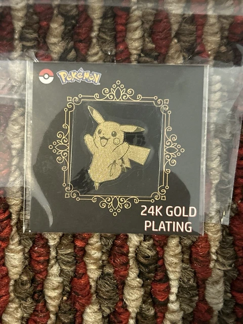 PIKACHU 24K GOLD Plating sticker Pokemon Nintendo £3.20 - PicClick UK