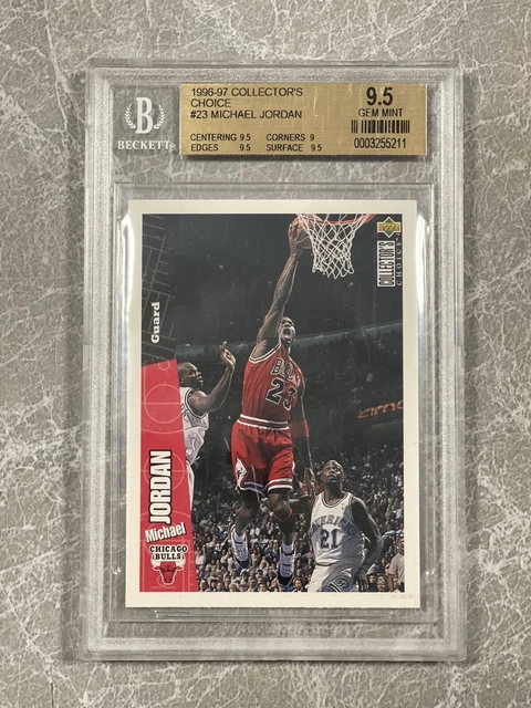1996-97 UD COLLECTOR'S Choice #23 Michael Jordan Bulls HOF BGS 9.5 EUR 55,29 - PicClick FR