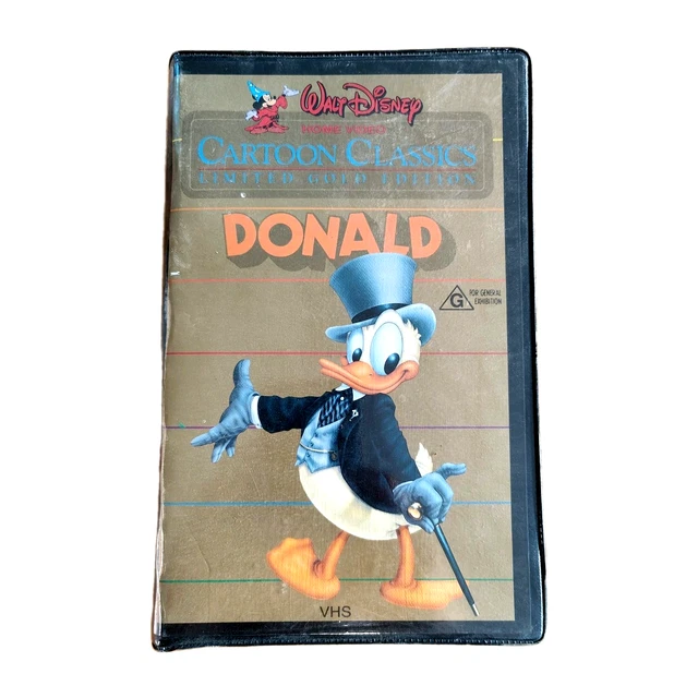 DISNEY VHS DONALD Duck Gold Edition Cartoon Classics Rare Vintage ...