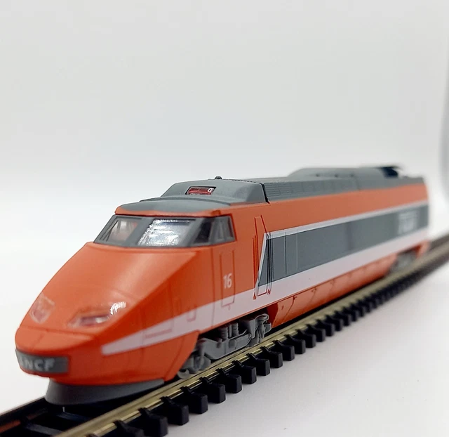 N GAUGE SCALE High Speed TGV Train Electric Locomotive Engine Model ...