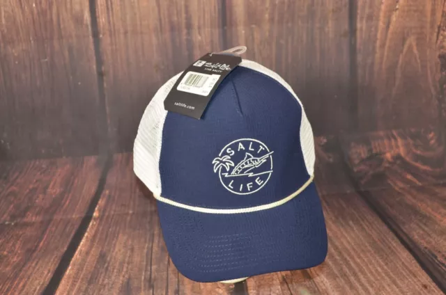 SALT LIFE SNAPBACK Hat Mesh Trucker Cap Live Salty Rope New $13.46 ...
