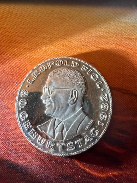 500 SCHILLING GEDENKMÜNZE Österreich - 80 Geburtstag von Leopold Figl - PP EUR 9,50 - PicClick DE