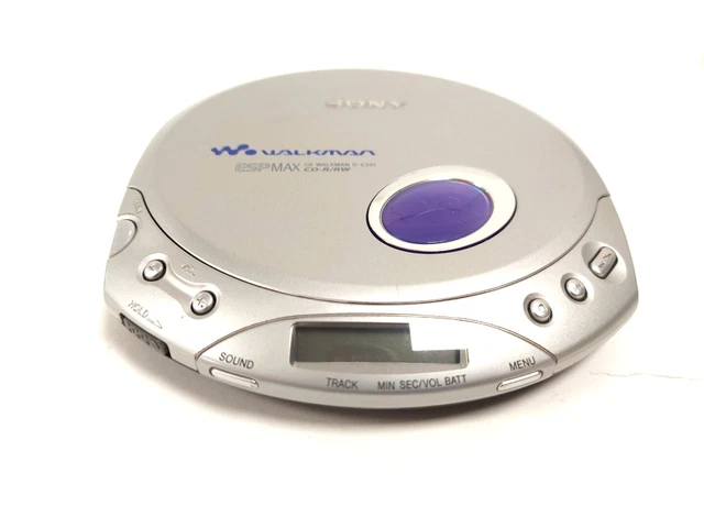 SONY WALKMAN ESP Max CD Walkman D-E351 CD-R/RW Silver Portable CD Player #202 £12.50 - PicClick UK