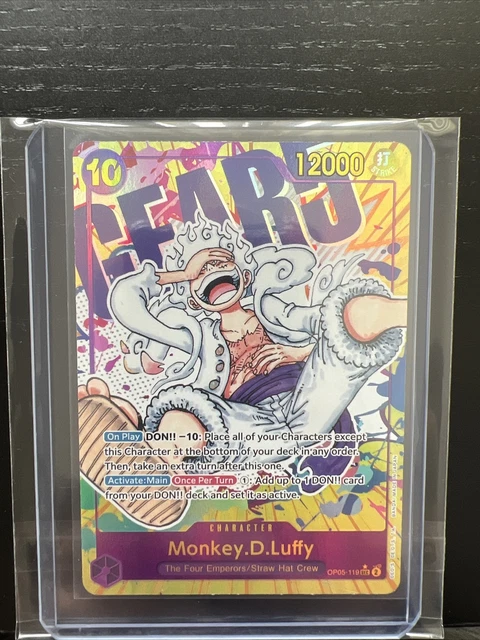 ONE PIECE TCG Monkey D Luffy OP05-119 SEC Parallel NM - English EUR 137 ...