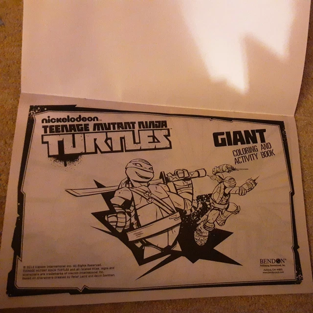 TEENAGE MUTANT NINJA Turtles libro da colorare e attività gigante NUOVO ...