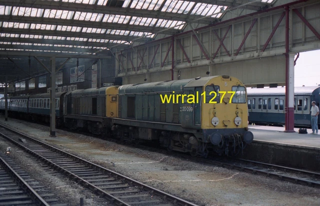 ORIGINAL RAILWAY PHOTOGRAPHIC negative Class 20 20099/218 at Stoke On ...