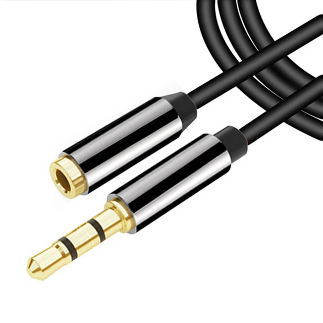 PLUG 3.5MM JACK Stereo Extender Audio Extension Cable Aux Cord Male to ...