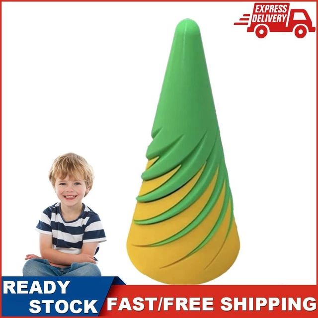 3D PRINTED SPIRAL Cone Toy Pass Through Pyramid Fidget Toy (1pc Yellow ...