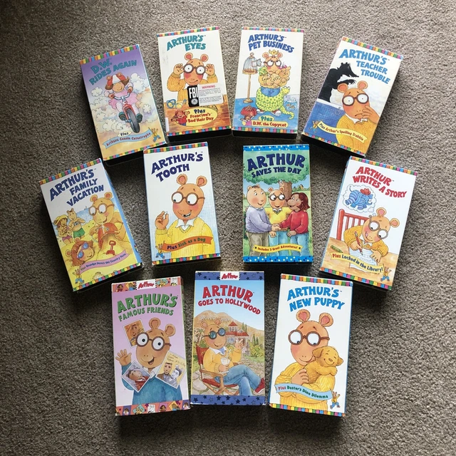 ARTHUR VHS LOT 11 Videos PBS Show Kids Animated Family Marc Brown DW ...
