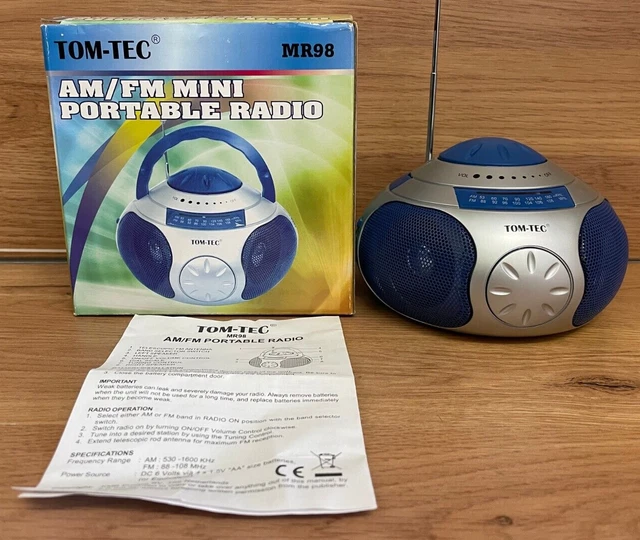 TOM-TEC MR98 AM/FM Mini Portable Radio £23.99 - PicClick UK