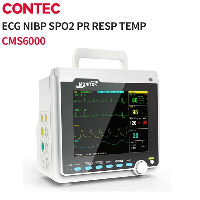 PATIENTENMONITOR INTENSIVSTATION CCU Vitalparameter EKG,NIBP,SPO2,PR ...