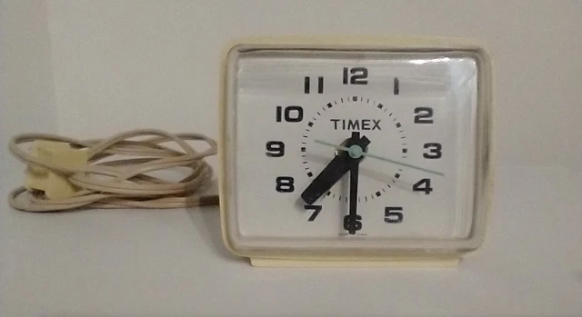VINTAGE TIMEX ELECTRIC Alarm Clock Model #7369A Cream WORKS! £7.72 ...