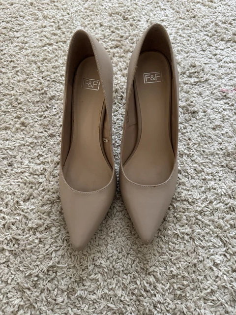 HIGH HEELS, STILETTOS Beige Collar Size 8 In Excellent Condition £6.17 ...