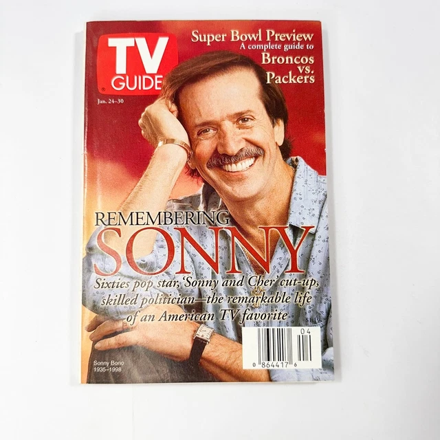 TV GUIDE MAGAZINE January 24 1998 Sonny Bono, No Label £4.80 - PicClick UK
