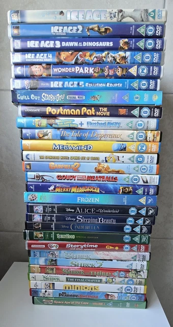 MIXED DVD BUNDLE - Cartoon / Animation - x28 DVDs - Disney Pixar Shrek Ice Age £6.99 - PicClick UK