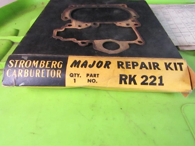 BENDIX STROMBERG 107 "Partial" Carburetor Rebuild Kit p/n RK-221 1955 ...
