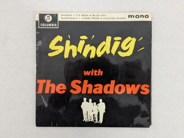 THE SHADOWS SHINDIG With The Shadows 7' disque vinyle EP 1963 Columbia ...