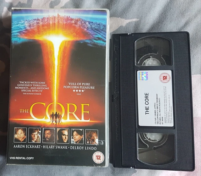 THE CORE (VHS) BIG BOX - Aaron Eckhart + Hilary Swank + Stanley Tucci ...