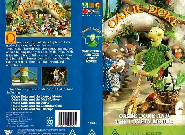 OAKIE DOKE AND THE LONELY MOUSE VHS PAL VIDEO VHS!~ A rare find ~ $79. ...