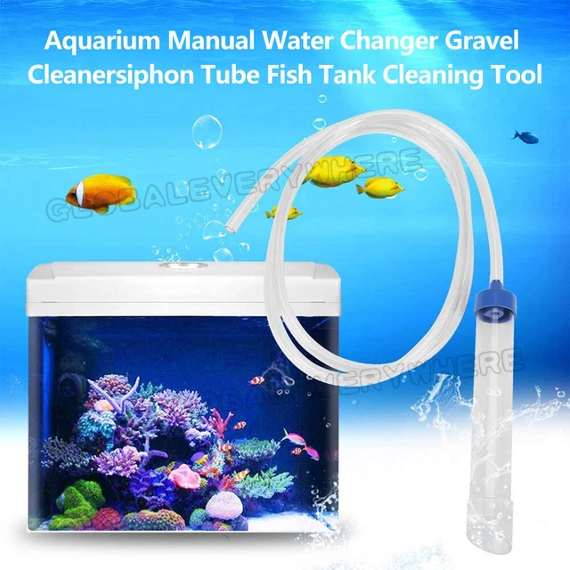 FISH TANK CLEANER Syphon Aquarium Gravel Cleaner Siphon Aquarium Water ...