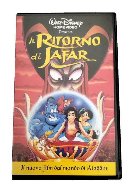 DISNEY THE RETURN of Jafar Vhs Italian Cartoons Original Aladdin Movie ...