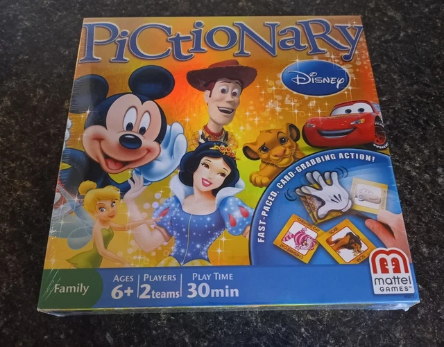 MATTEL GAMES - Disney Pictionary Family Board Game New/Sealed Packaging ...