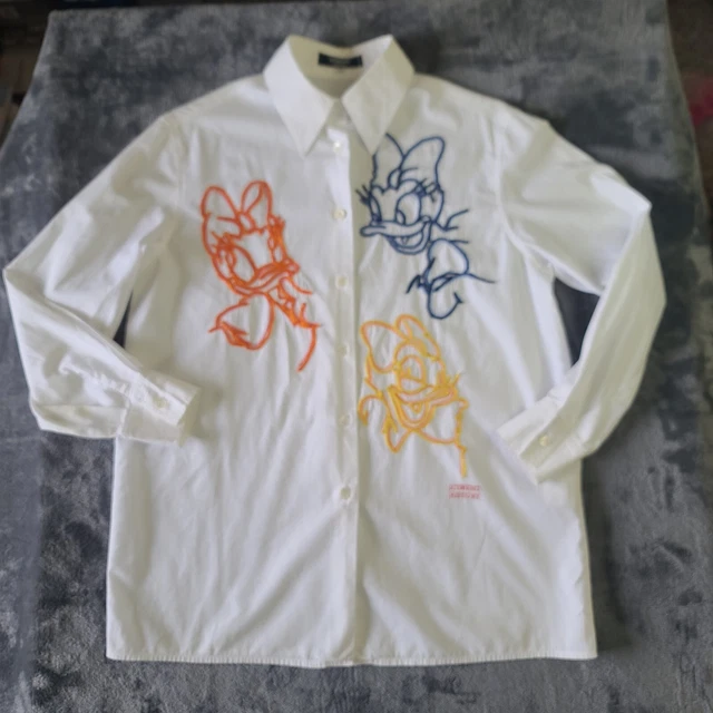 VINTAGE ICEBERG HISTORY Disney Daisy Duck Button Down Long Sleeve Shirt ...