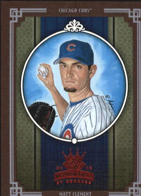 CARTE DE BASEBALL 2005 Diamond Kings rouge encadrée rouge Chicago Cubs ...