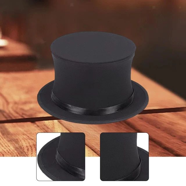 TOP HAT PROP Folding Spring Design Magician Hat for Themed Parties ...