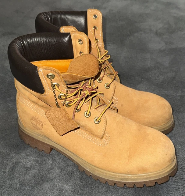 TIMBERLAND 10061 MEN'S Premium 6 Inch Waterproof Boots - Wheat Nubuck ...