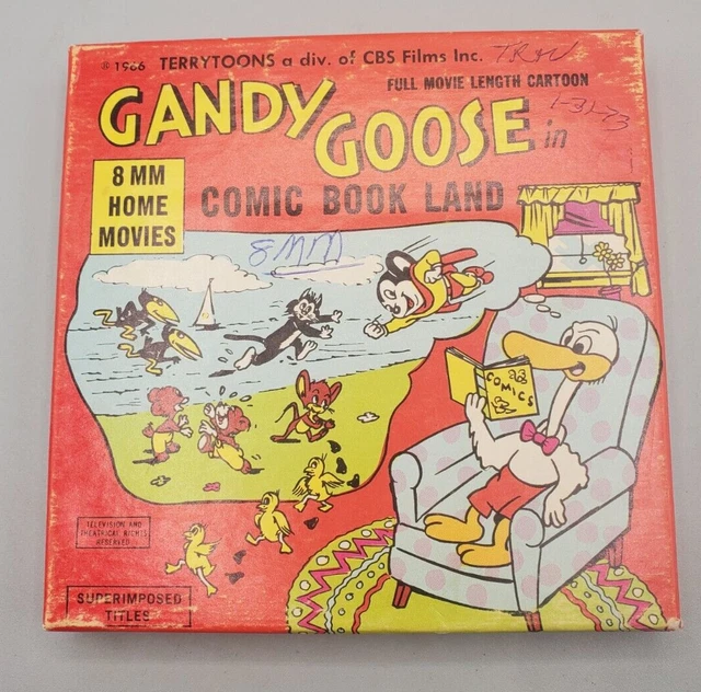 VINTAGE 8MM FILM - Kids Cartoons Gandy Goose Comic Book Land Family ...