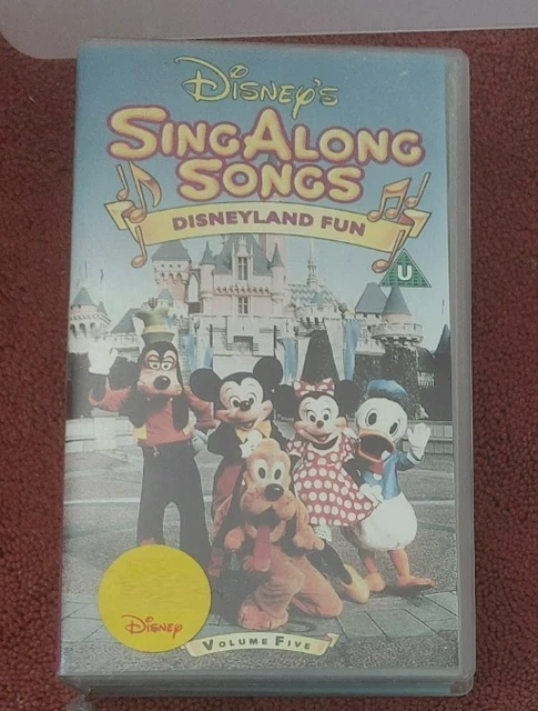 RARE VINTAGE DISNEY Sing Along Songs Disneyland Fun VHS Video Tape ...