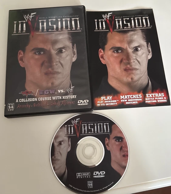 WWE WWF ECW Wcw DVD Wrestling Invasion 2001 EUR 24,99 - PicClick IT
