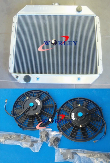 ALLOY RADIATOR+FAN FORD F100 F150 F250 F350 V8 1967-1981 1971 1972 1973 ...