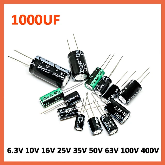 RADIAL ELECTROLYTIC CAPACITORS 1000UF 6.3V 10V 16V 25V 35V 50V 63V 100V 400V $3.03 - PicClick AU